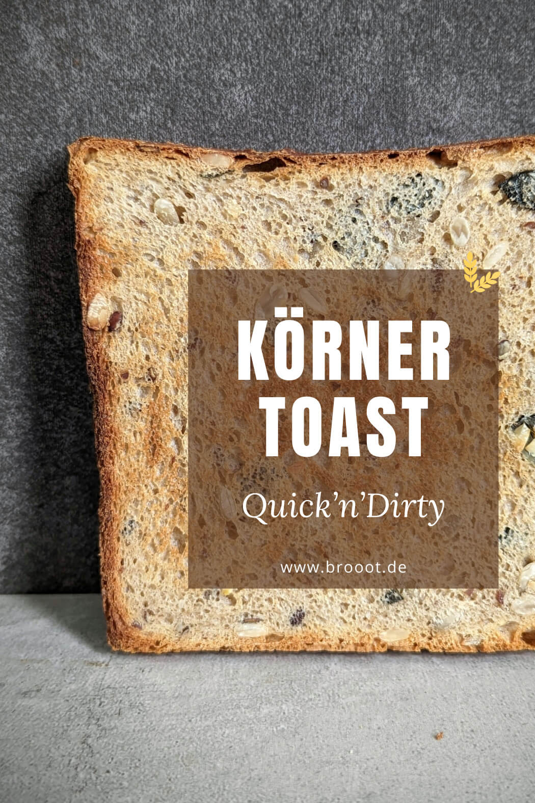 Quick'n'Dirty Körnertoast Schnelles Rezept in 5 Stunden